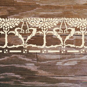 Large 20th Century Border Stencil, for Walls and Art ST115L - Etsy