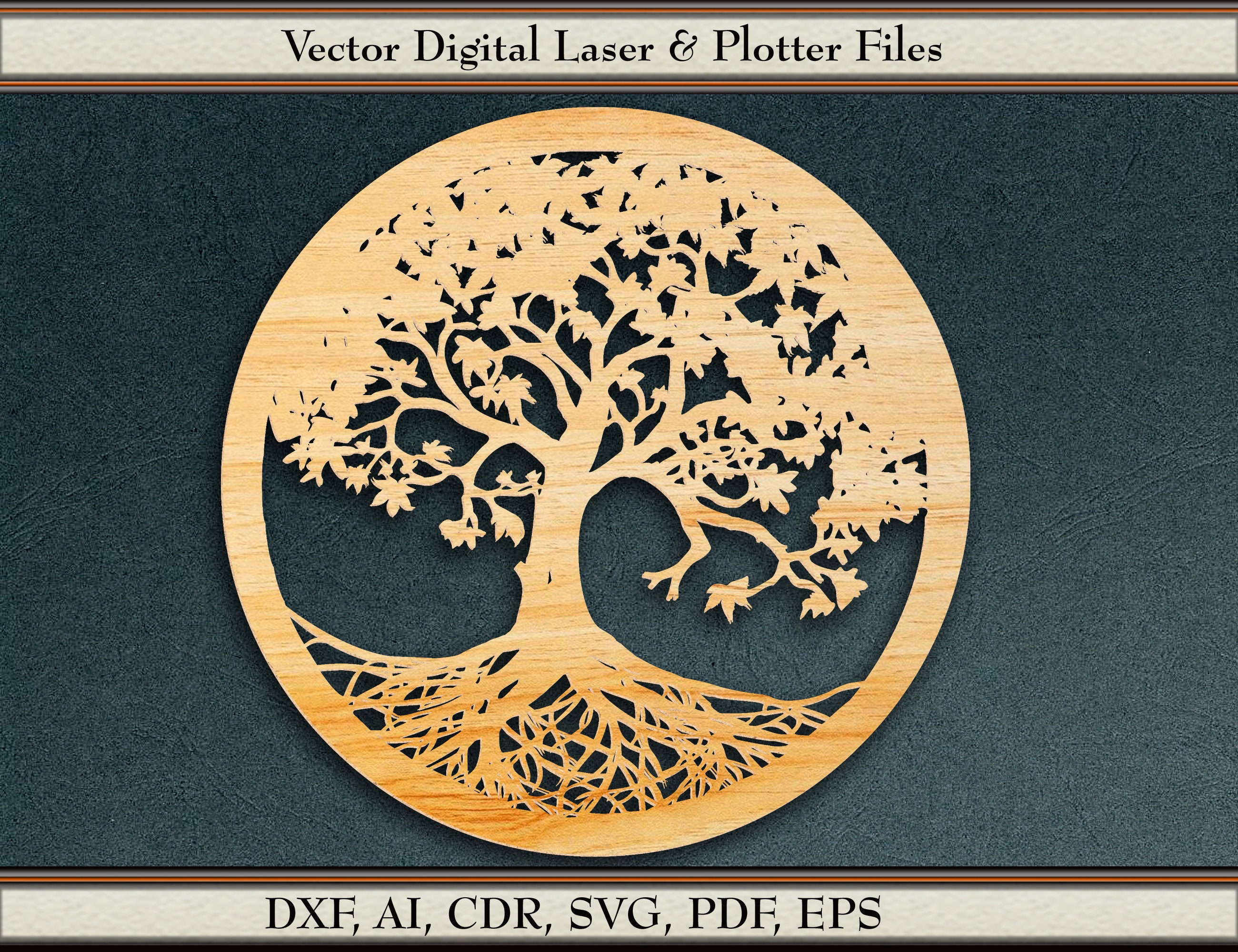 Tree of Life Vector 37, Svg, Dxf, Ai, Cdr, Pdf, Eps. for Laser, - Etsy