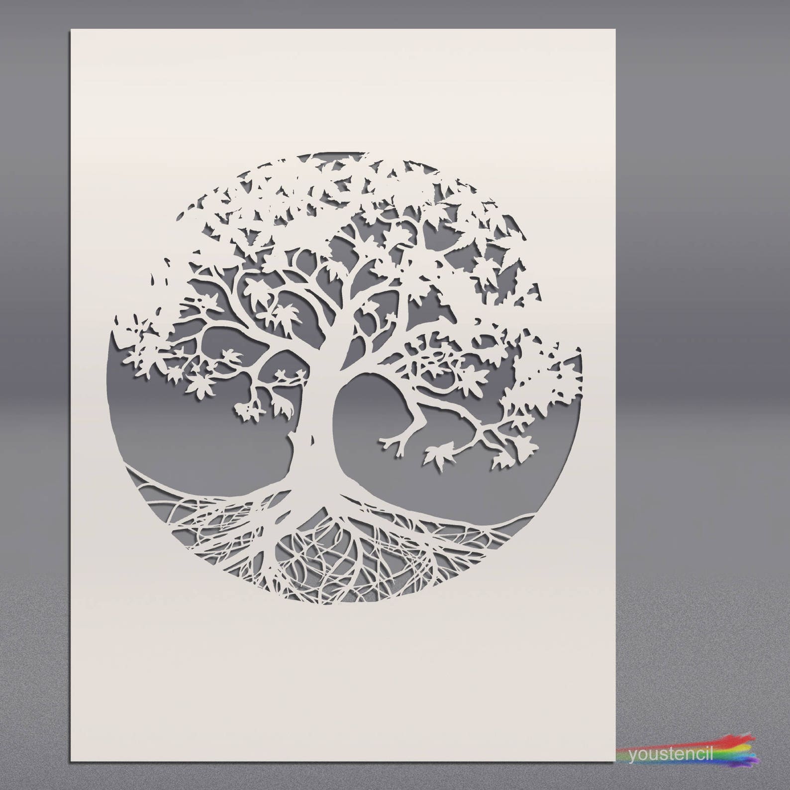 Tree Stencil for Walls Art and Furniture. ST37 | Etsy