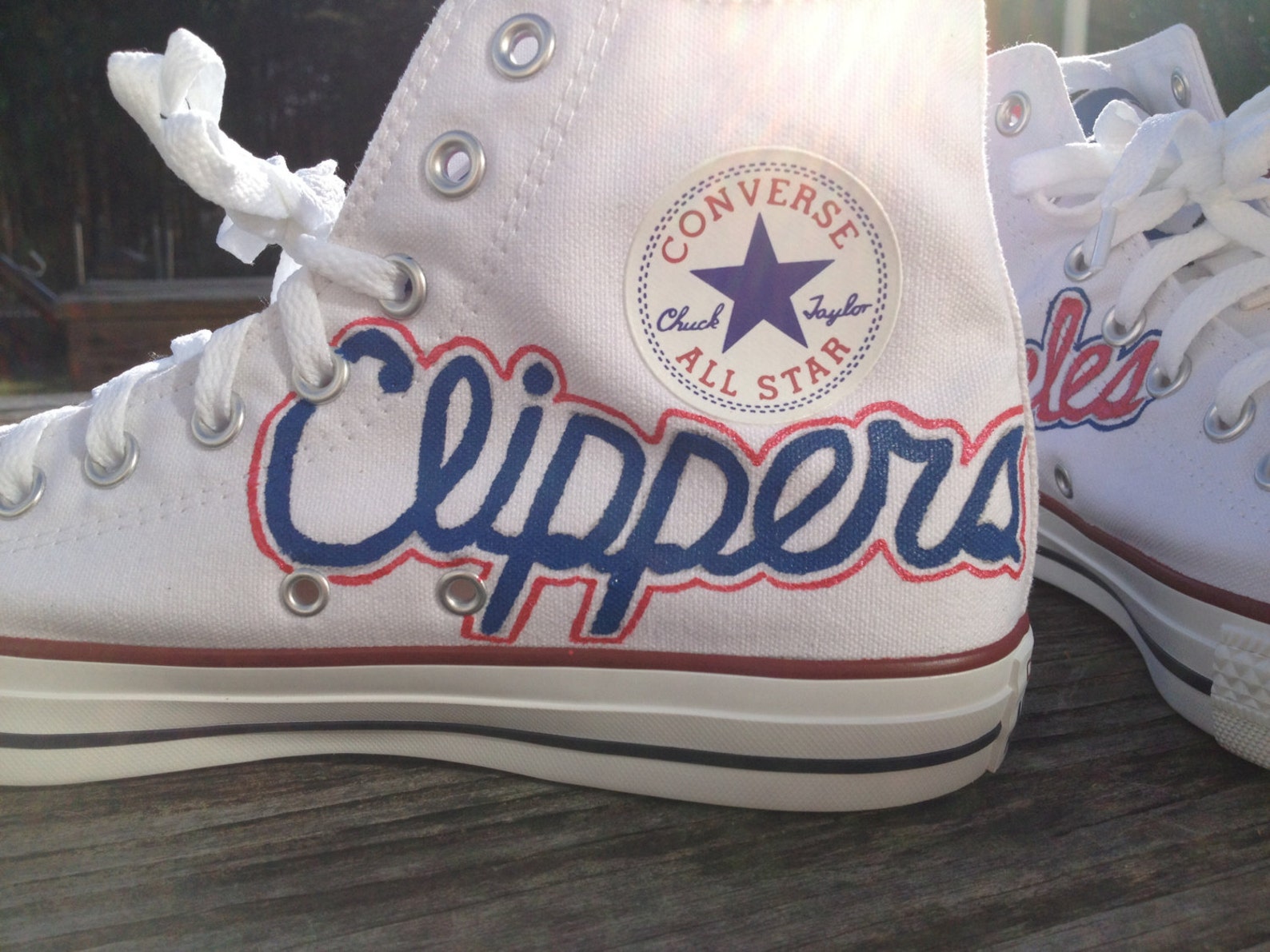 NBA Clippers Converse Shoes | Etsy