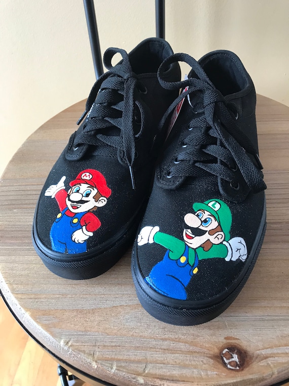 Super Mario Brothers Shoes | Etsy