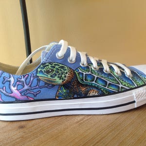 Ocean Themed Converse Shoes - Etsy