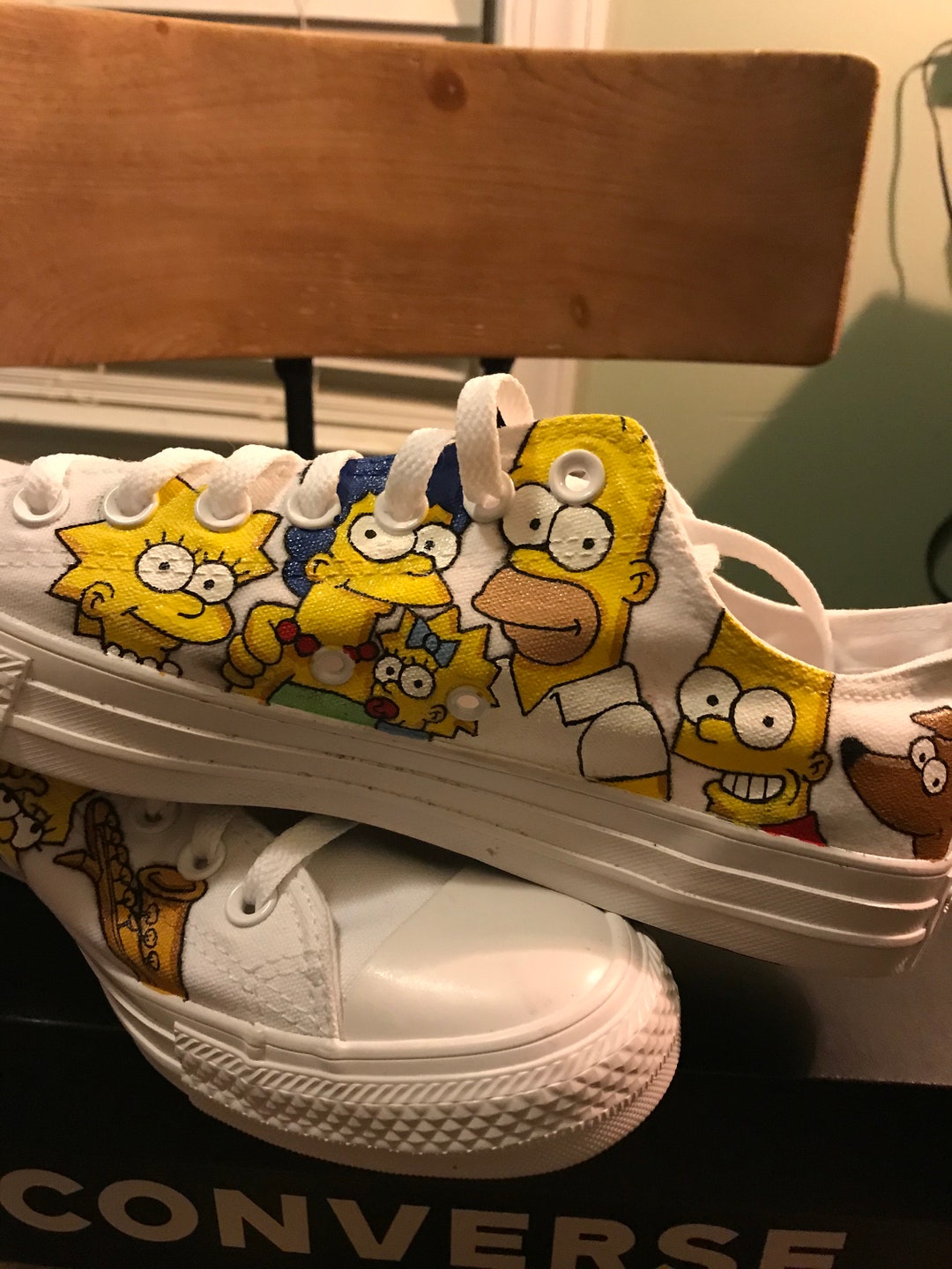 Simpson’s Inspired Custom Shoes - Etsy