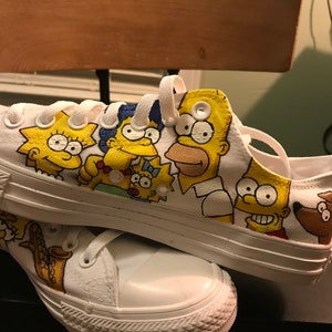 Simpson’s Inspired Custom Shoes - Etsy