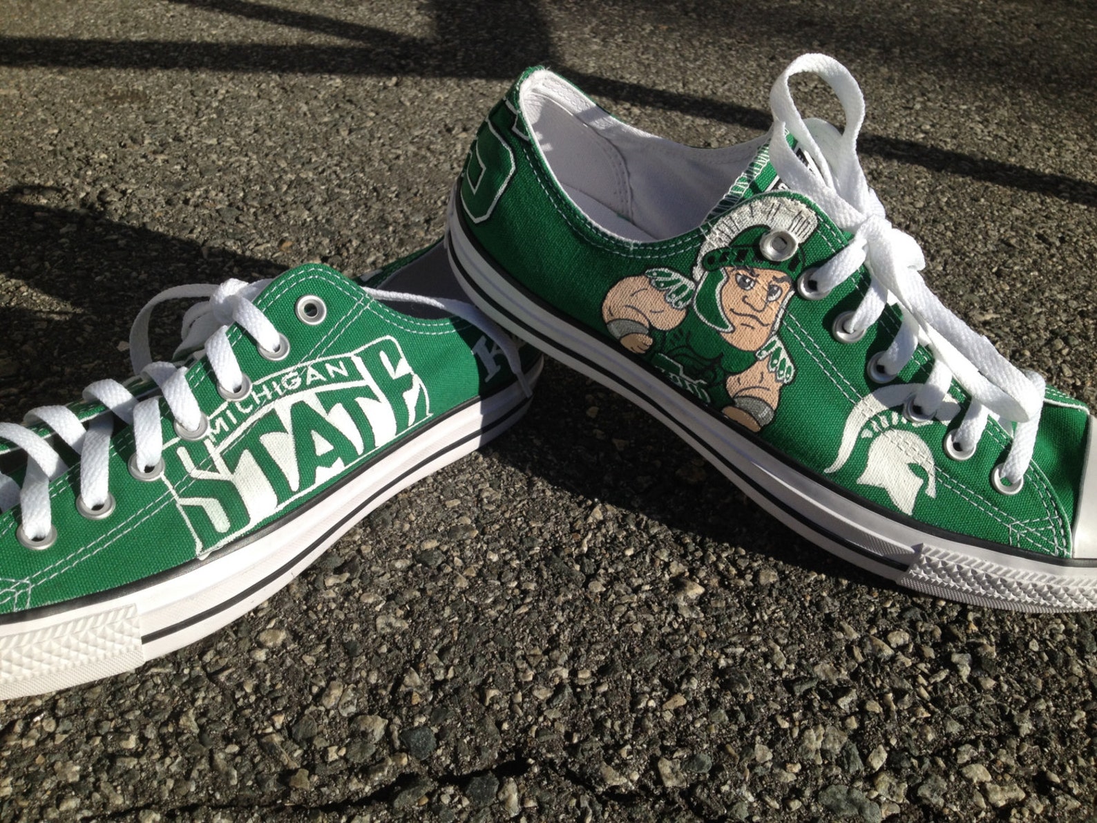 Michigan State University Shoes | Etsy