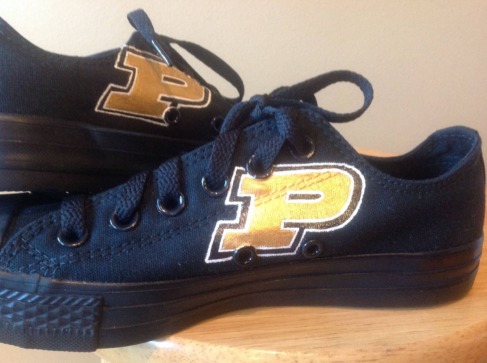 Purdue Boilermaker Converse Shoes - Etsy