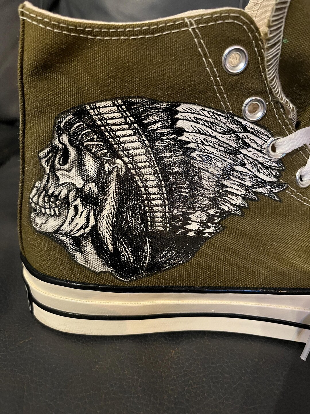 Indian Motorcycle Inspired Converse - Etsy