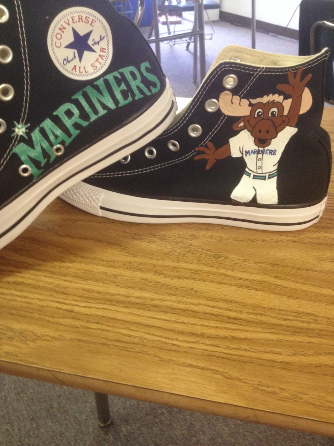 Seattle Mariners Hand Painted Shoes - Etsy