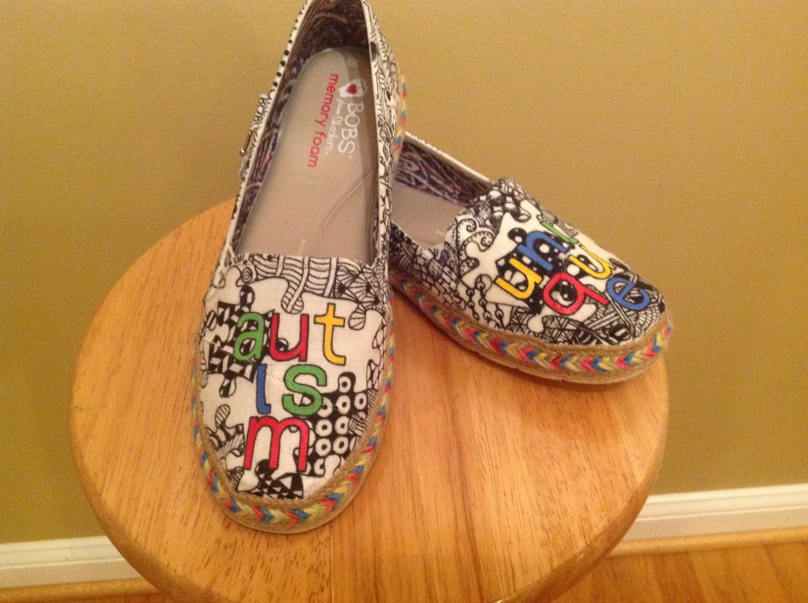 Autism Awareness Puzzle Shoes | Etsy