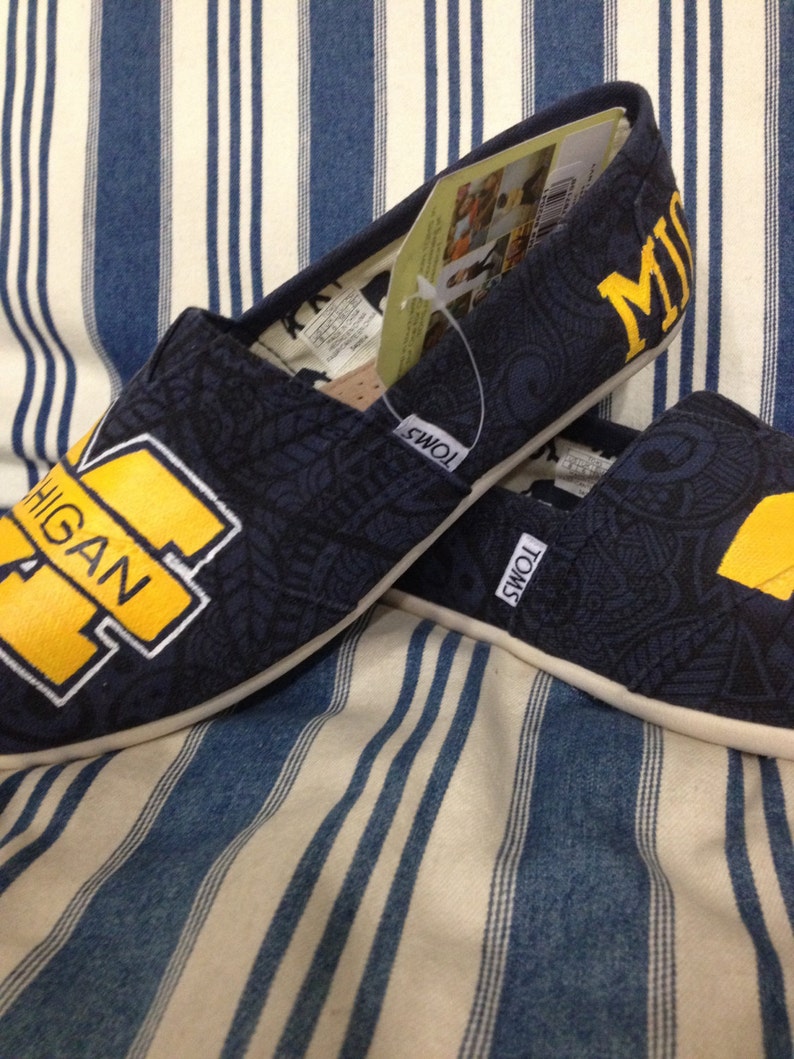 University of Michigan Toms | Etsy
