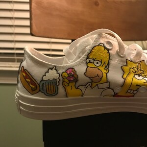 Simpson’s Inspired Custom Shoes - Etsy