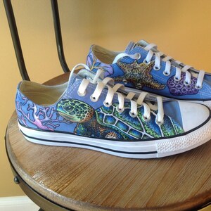 Ocean Themed Converse Shoes - Etsy