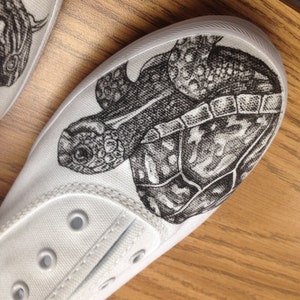 Nautical Beach Sea Turtle Shoes - Etsy