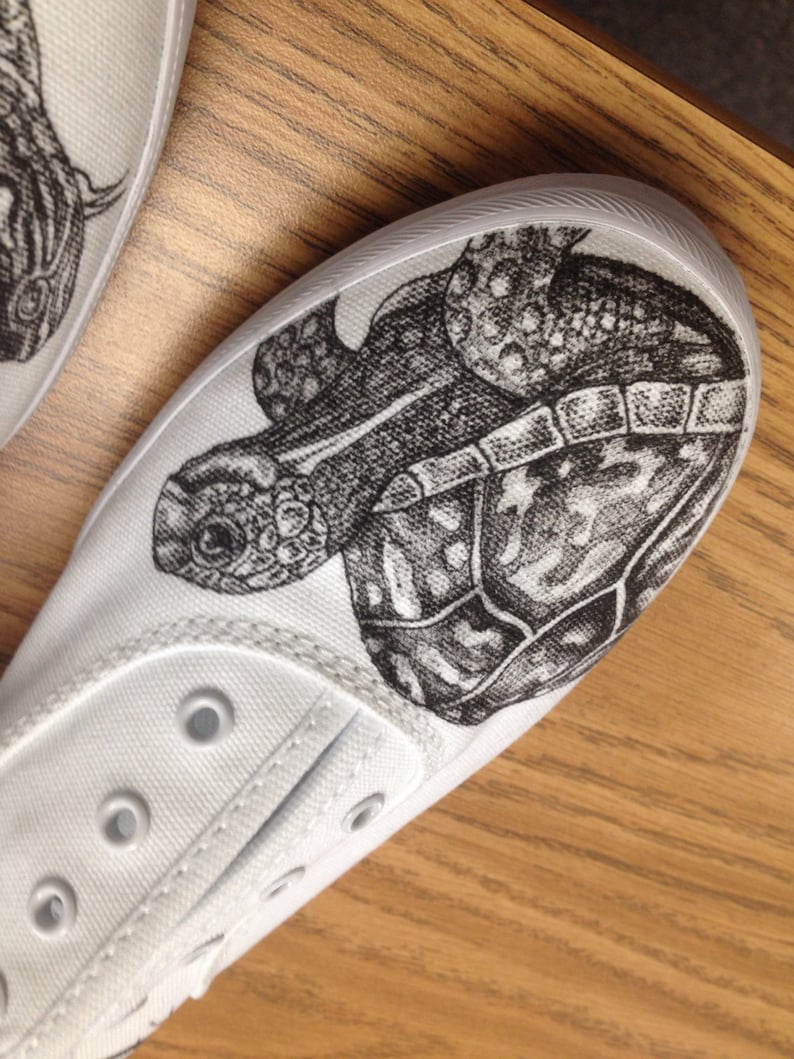 Nautical Beach Sea Turtle Shoes | Etsy