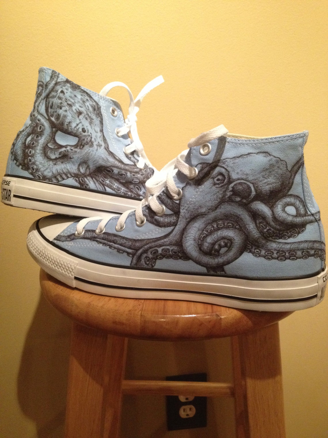 Octopus Converse Custom Shoes | Etsy