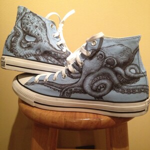 Octopus Converse Custom Shoes - Etsy