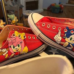 Sonic the Hedgehog Inspired Shoes - Etsy