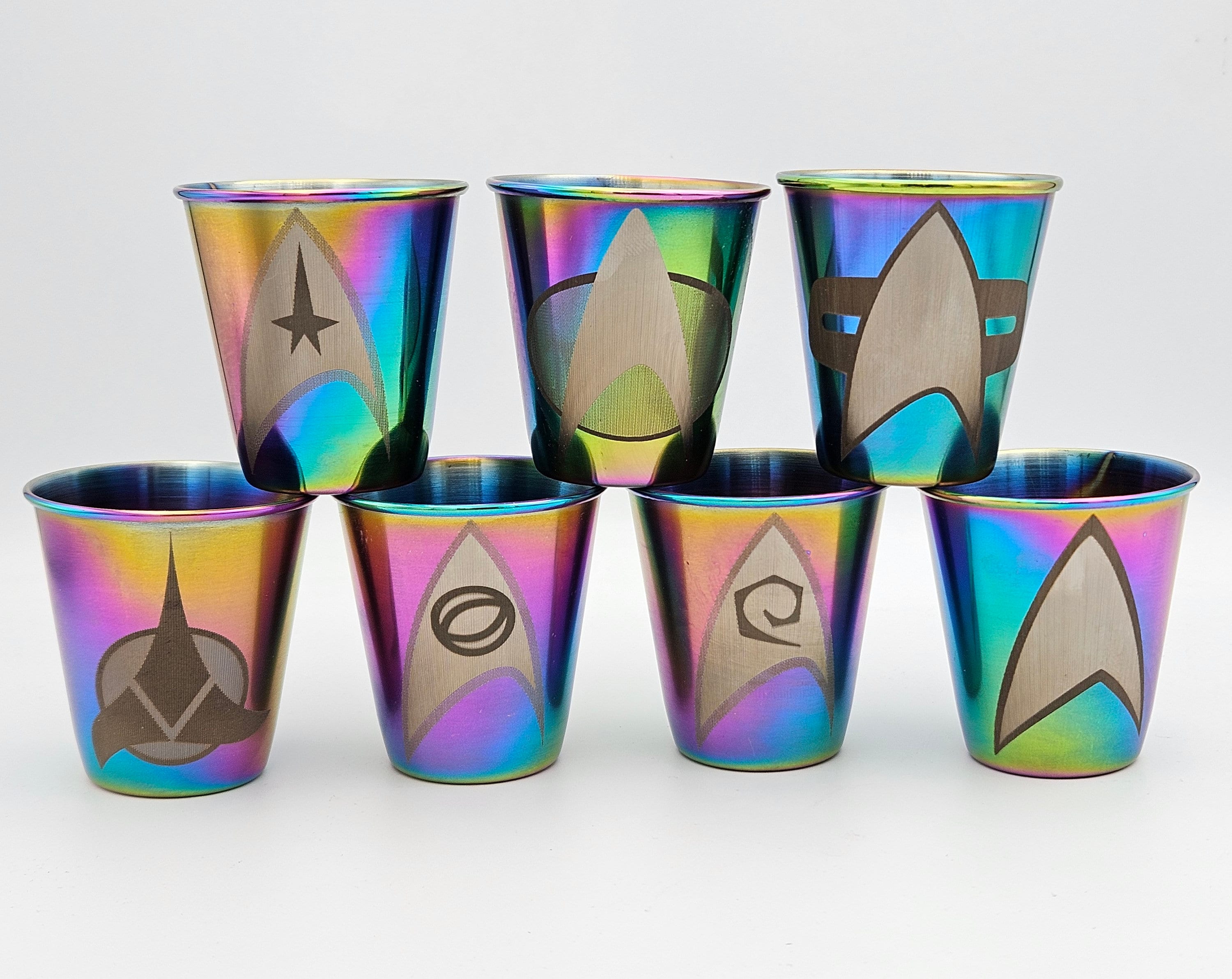 Star Trek Metal Shot Glasses - Etsy