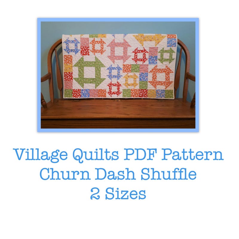 Churn Dash Quilt Pattern - Etsy
