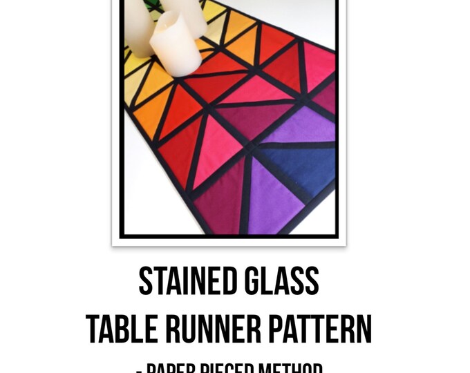 Sunny Dream 2 Tablerunner Pattern - Stained Glass Technique - Etsy Canada