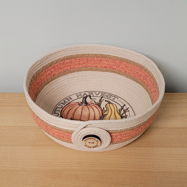 Embroidered Rope Baskets - Etsy