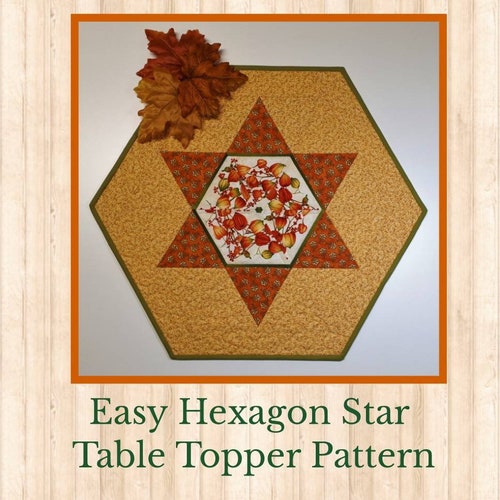 PDF Pattern for Hexagon Table Topper - Etsy
