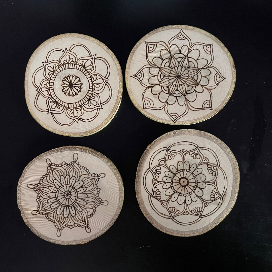 Mandala Coasters - Etsy