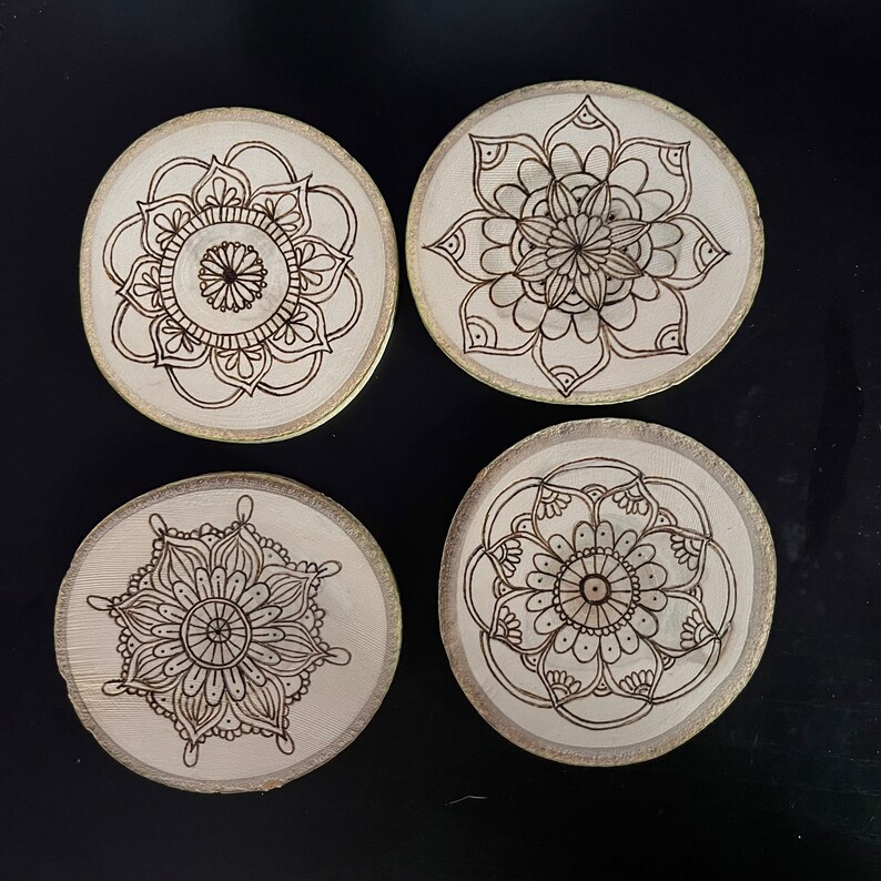 Mandala Coasters - Etsy