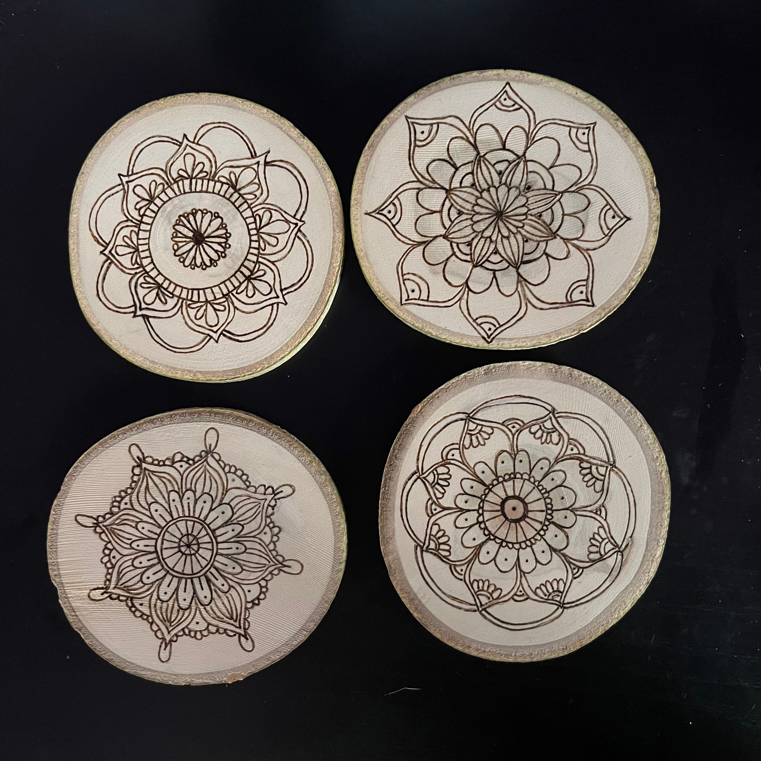 Mandala Coasters - Etsy