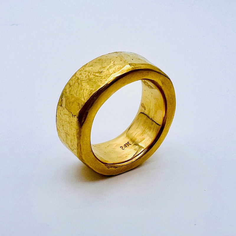 24k Gold Ring - Etsy