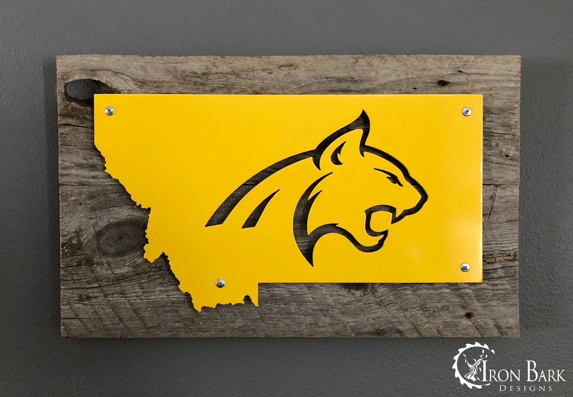 Montana State University Bobcat - Etsy