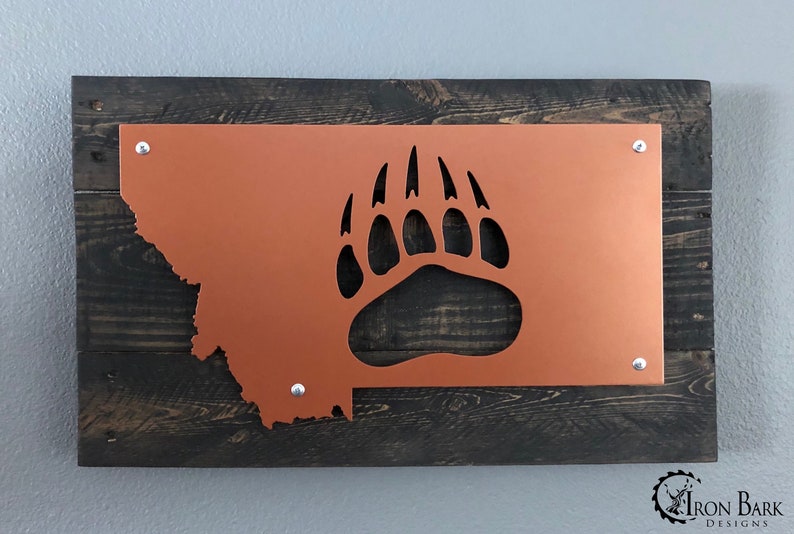 University of Montana - Griz Paw - Etsy