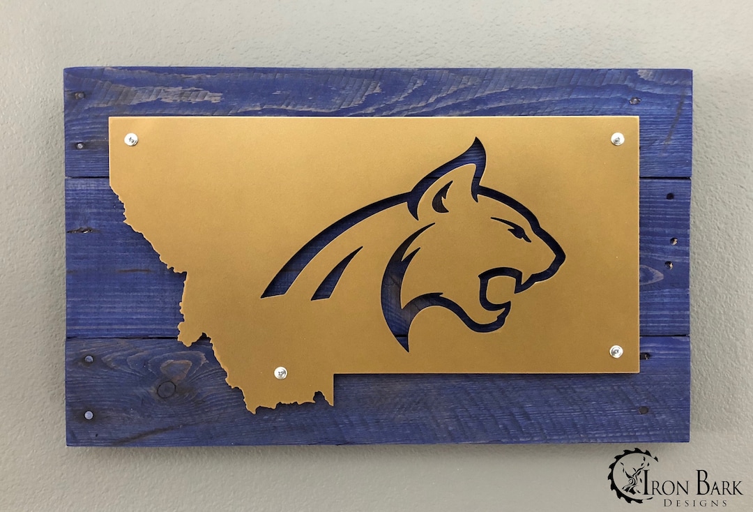 Montana State University Bobcat - Etsy