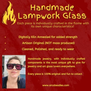 Elegant Original Handmade Torch Bead Necklace and Earring Set - Etsy