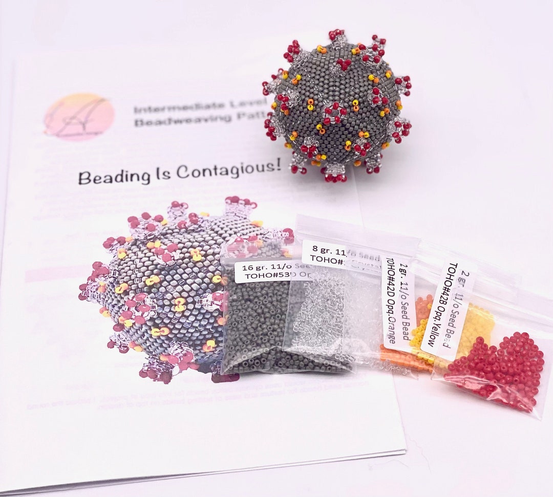 Contagious! Peyote Stitch BEADWEAVING KIT - Intermediate Level 3D ...