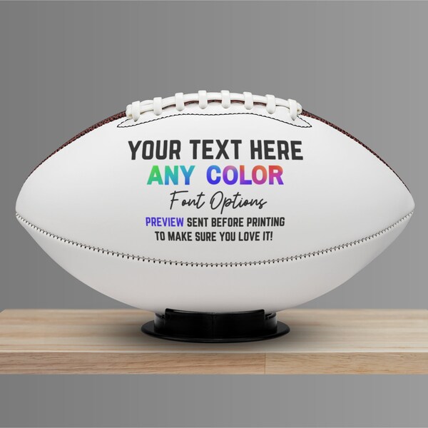 Custom Football - Etsy