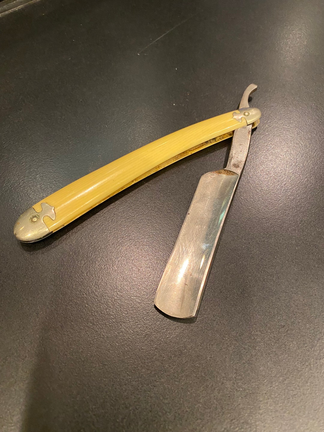 Vintage White Ontario Cutlery Straight Razor - Etsy