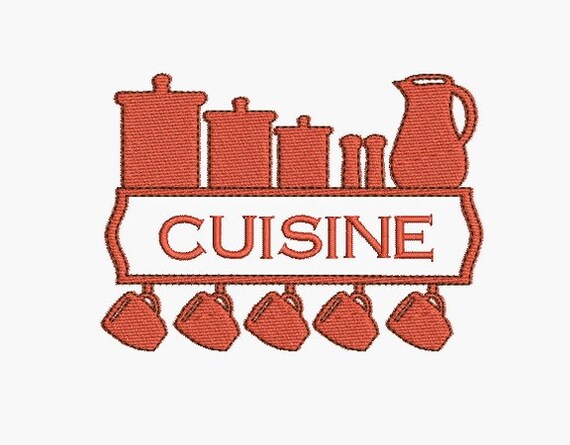 Instant Download Machine Embroidery Design French Kitchen | Etsy