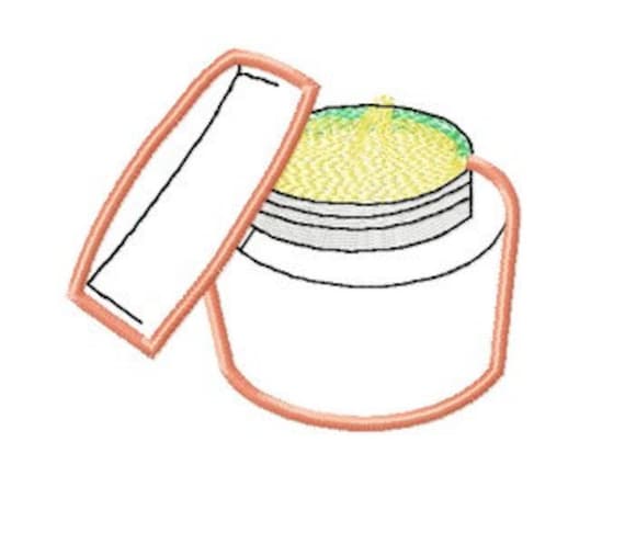 Instant Download Embroidery Design Applique Face Cream | Etsy