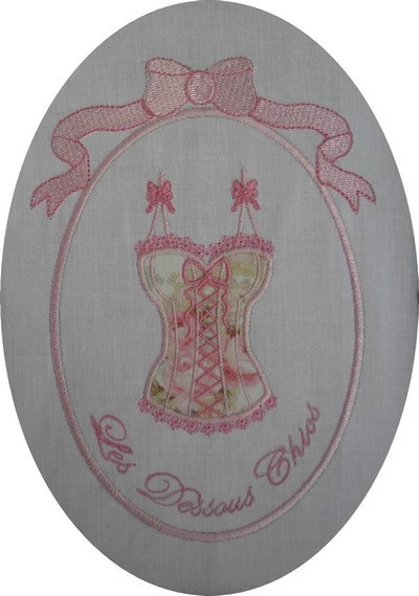 Instant Download Machine Embroidery Design Applique Lingerie Bustier ...