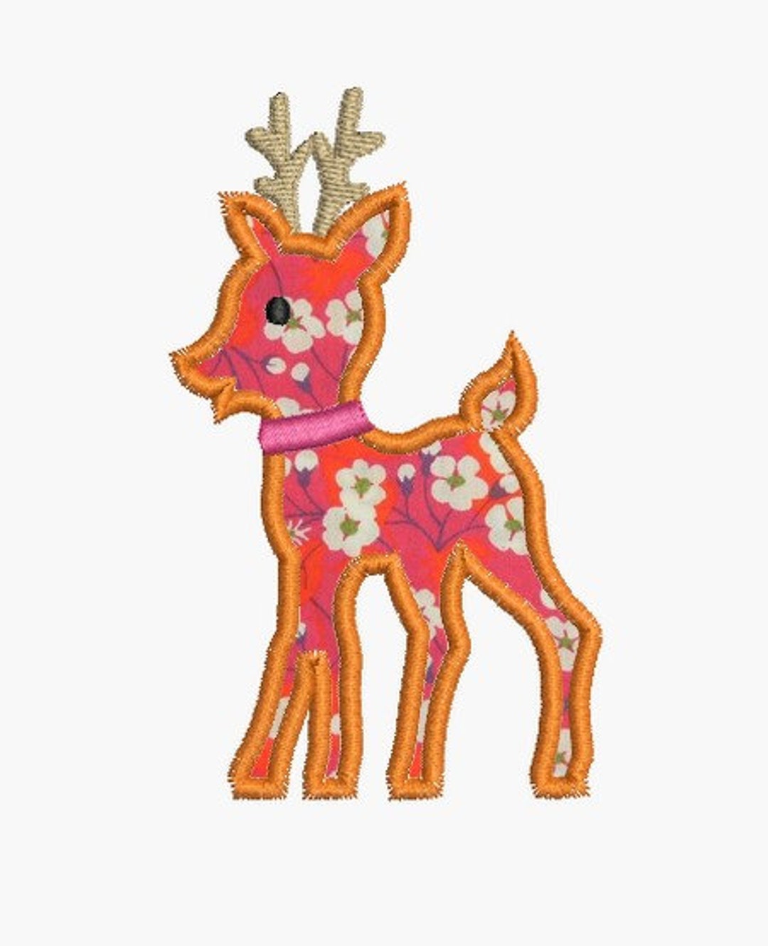 Instant Download Embroidery Design Silhouette Applique Fawn - Etsy