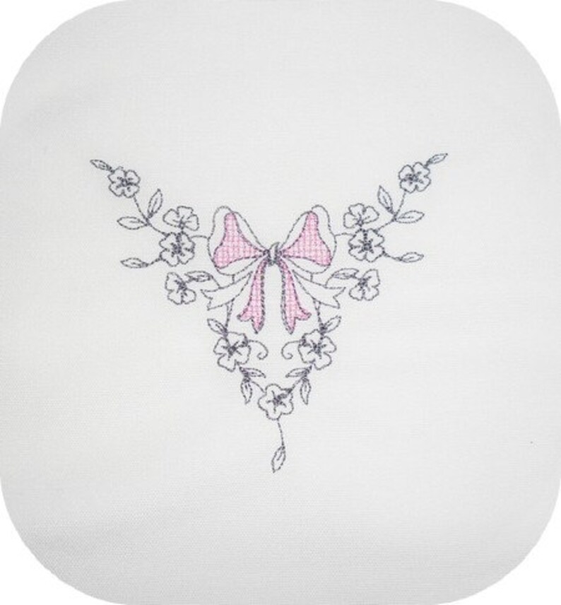 Instant Download Embroidery Design Ribbon Flower - Etsy