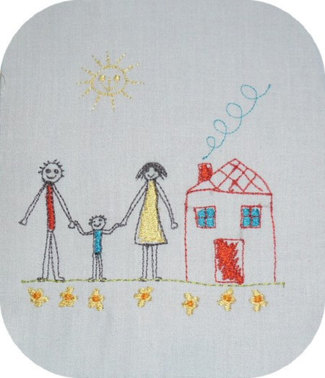 Instant Download Machine Embroidery Child's Drawing - Etsy