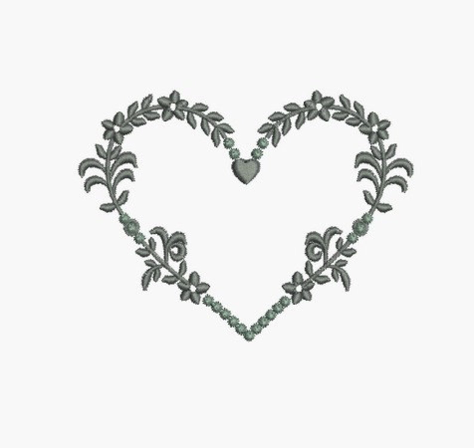 Instant Download Machine Embroidery Romantic Heart - Etsy