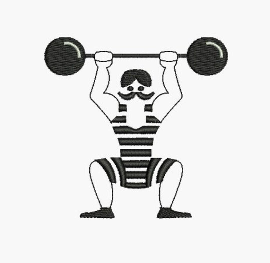 Instant Download Embroidery Design Mr Bodybuilding - Etsy