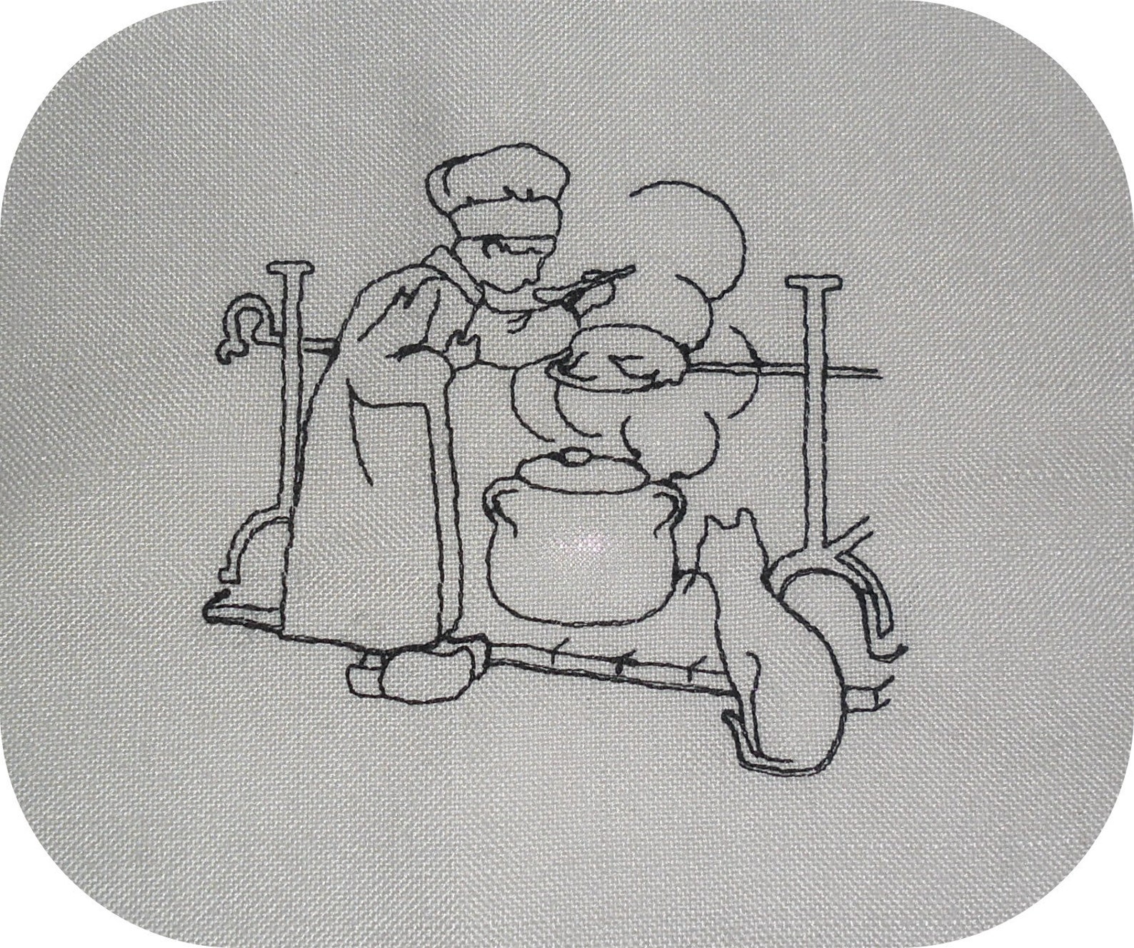 Instant Download Redwork Machine Embroidery Chef Kitchen - Etsy