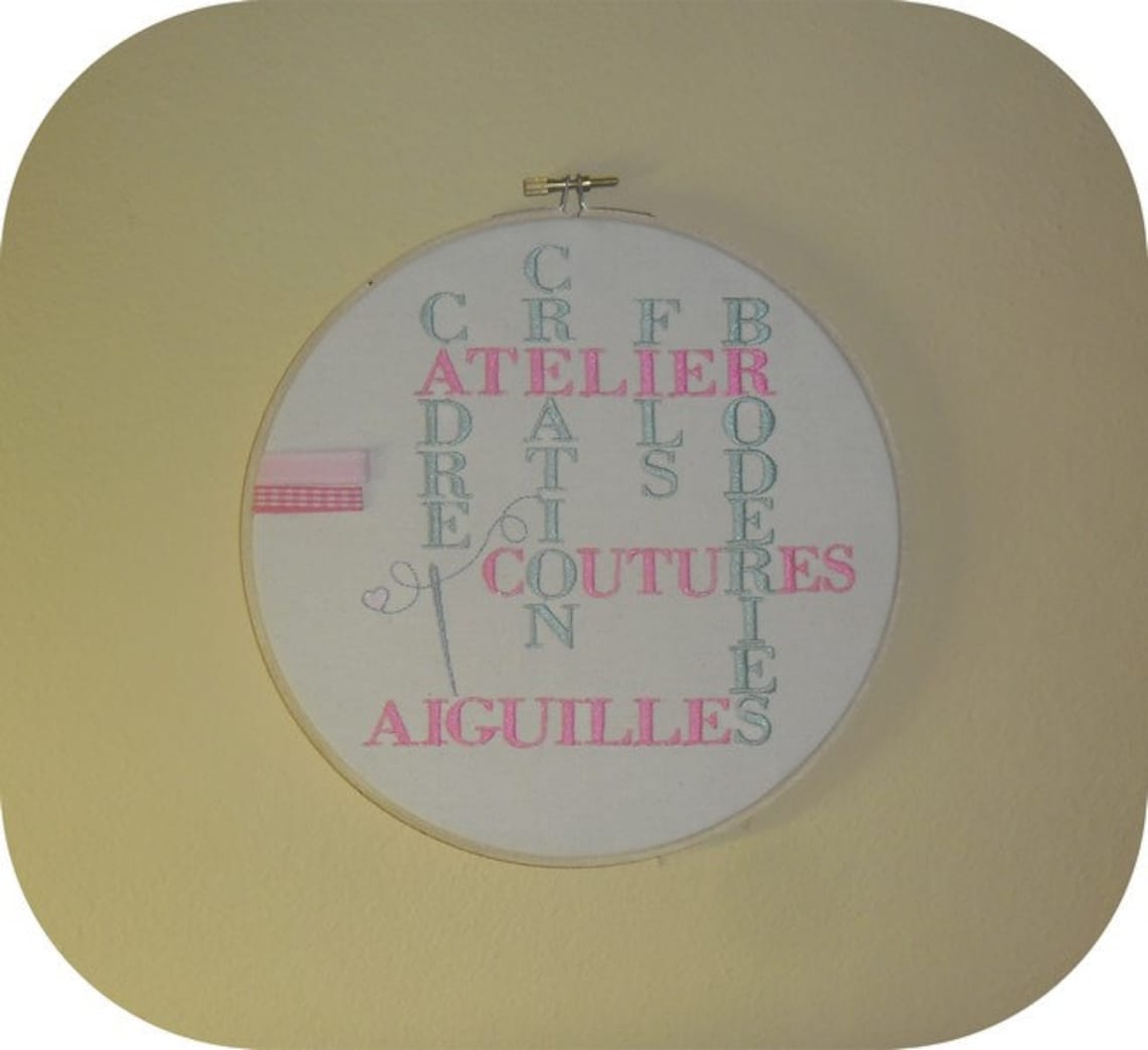 Motif De Broderie Machine Texte Broderie Couture - Etsy