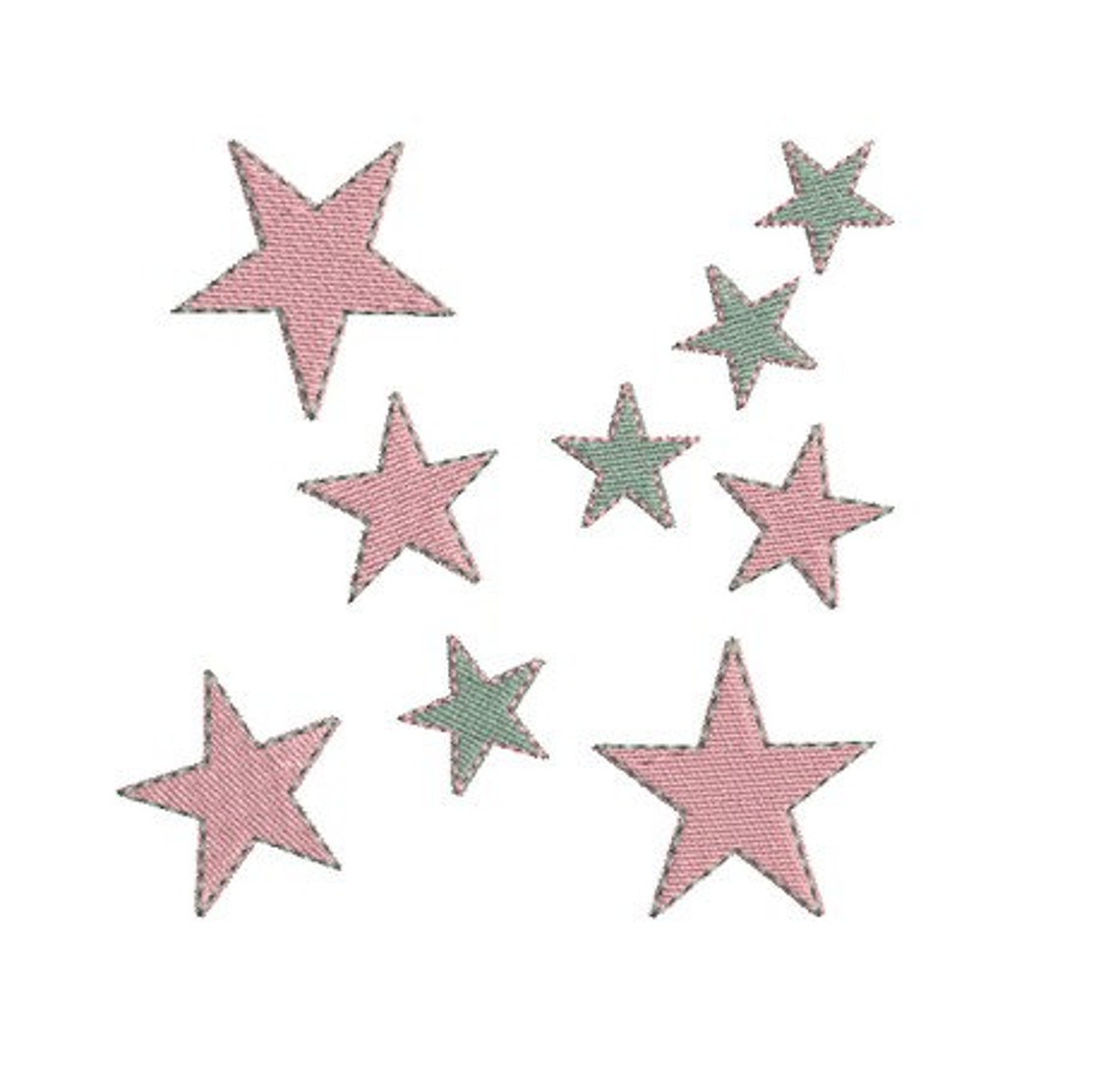 Instant Download Machine Embroidery Stars - Etsy