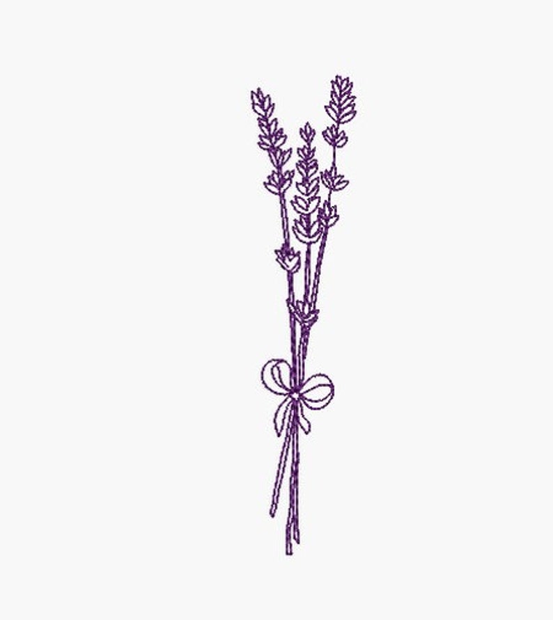 Instant Download Machine Embroidery Design Sprig of Lavender - Etsy Instant Download Machine Embroidery Design Sprig of Lavender - Etsy