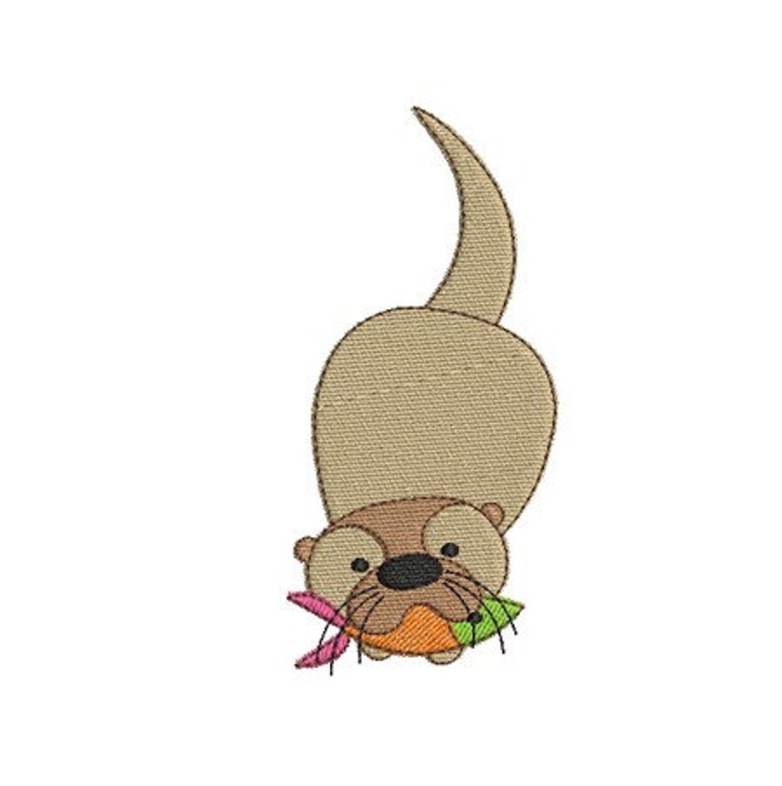 Instant Download Machine Embroidery Otter | Etsy